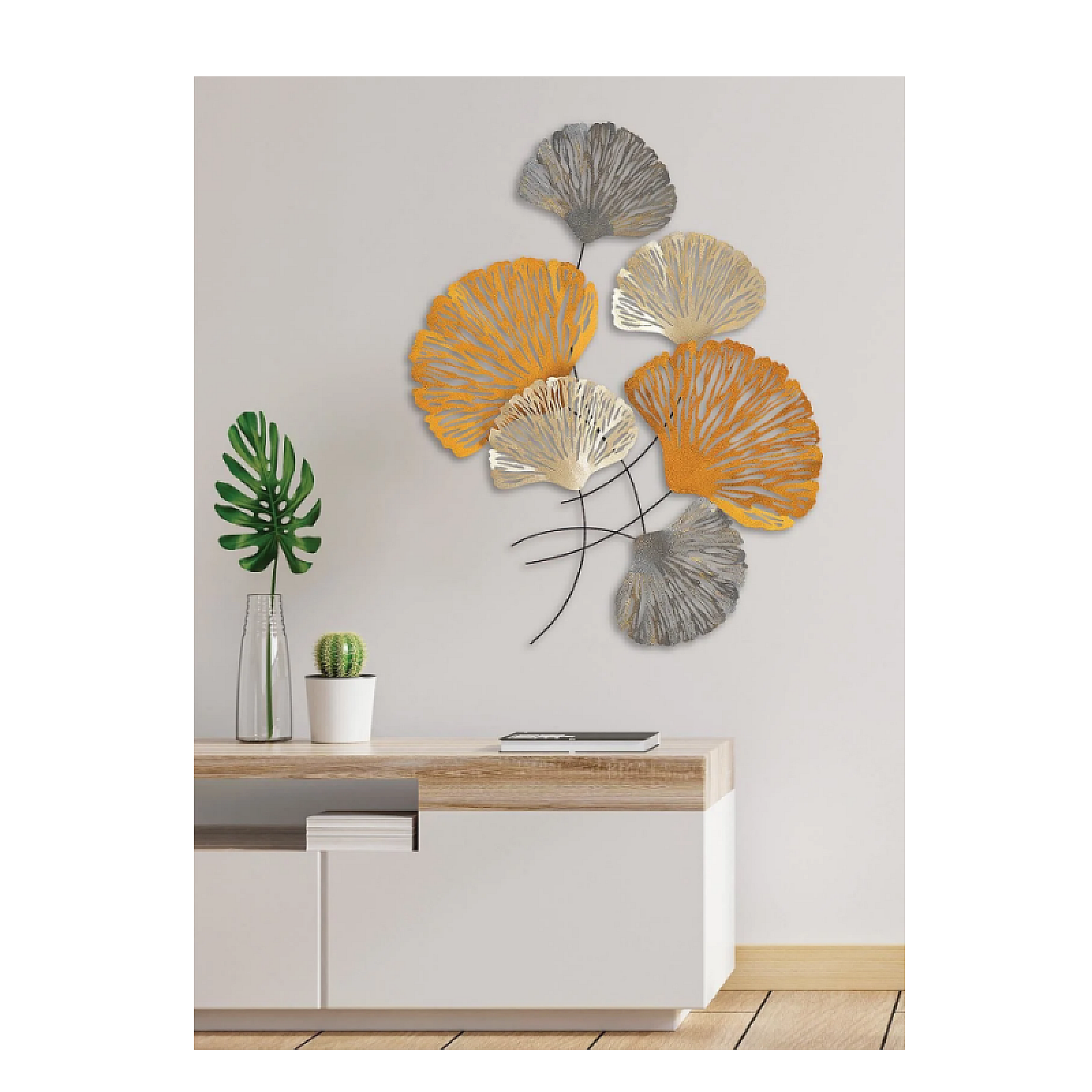 Panou metalic decorativ perete 3D, Deco Art Studio Casa, 100 x 75 cm ...