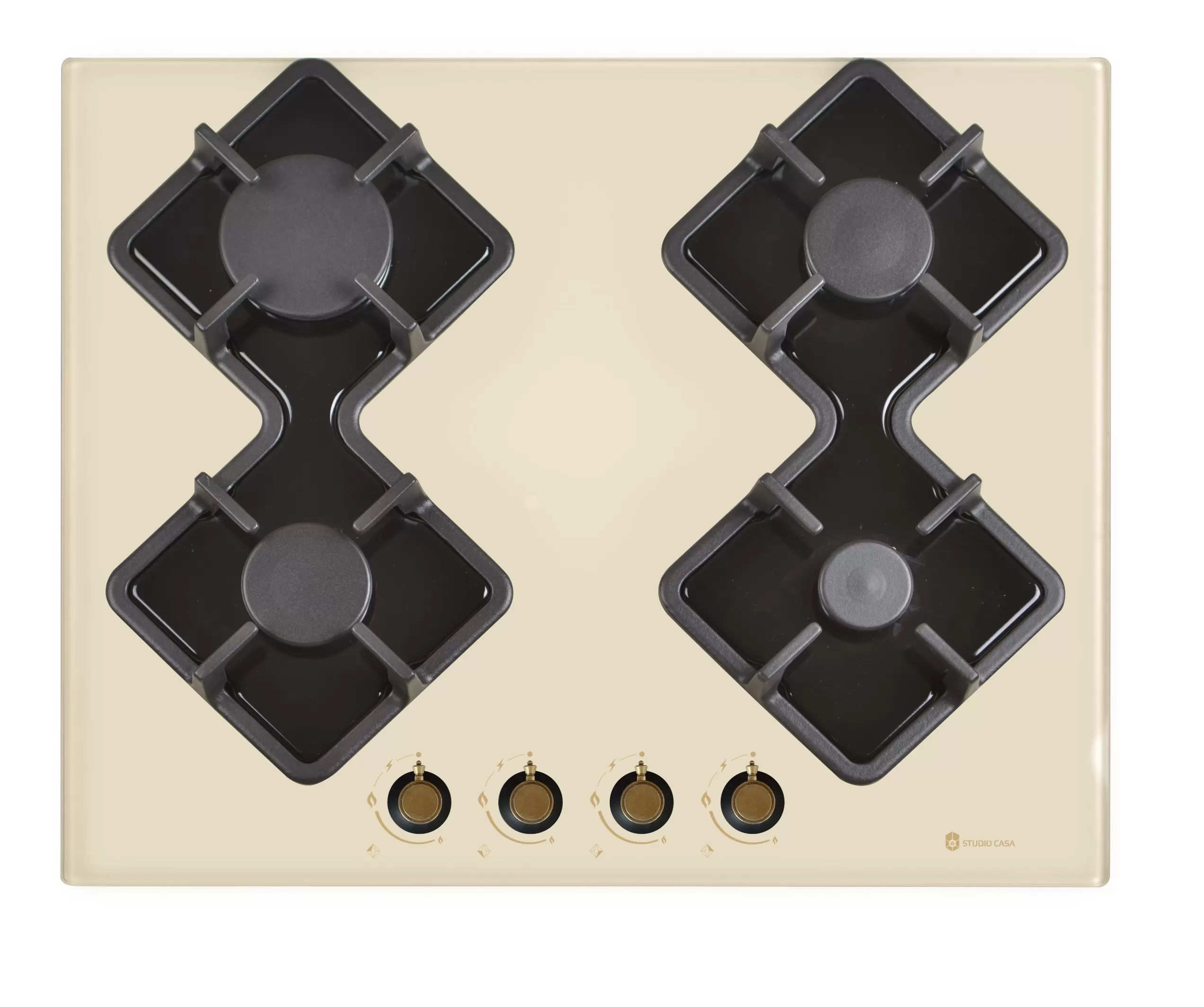 Plita Rustica Gaz, Incorporabila, 4 Arzatoare, Studio Casa Parma PG660 ...